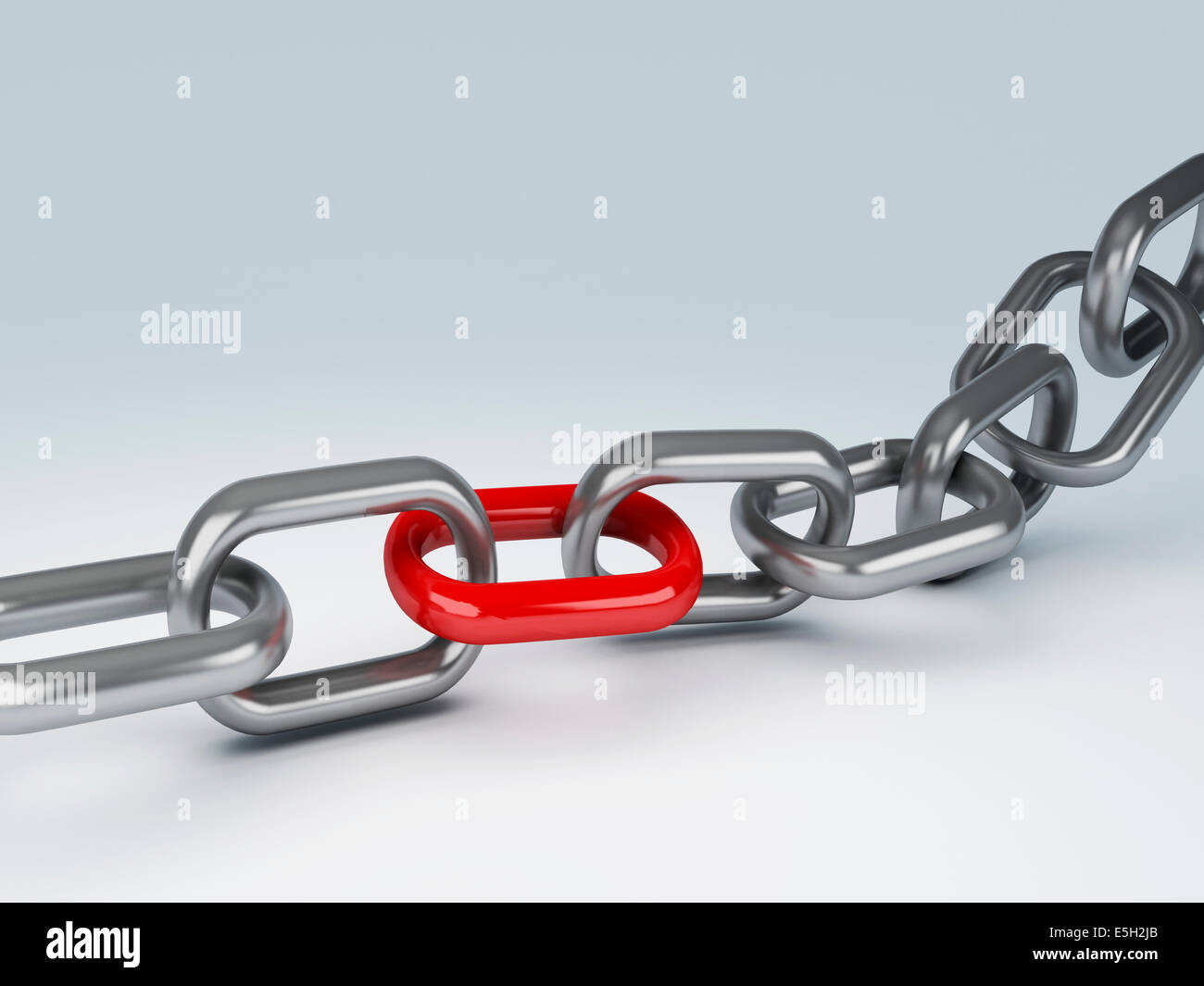 image of silver teamwork chain 3d illustration Stock Photo - Alamy