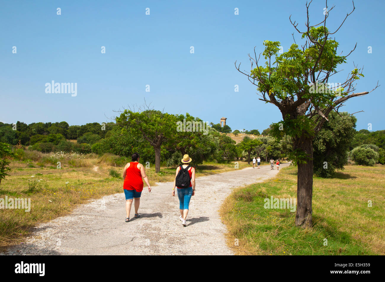 Walking greek islands walking people hi-res stock photography and ...