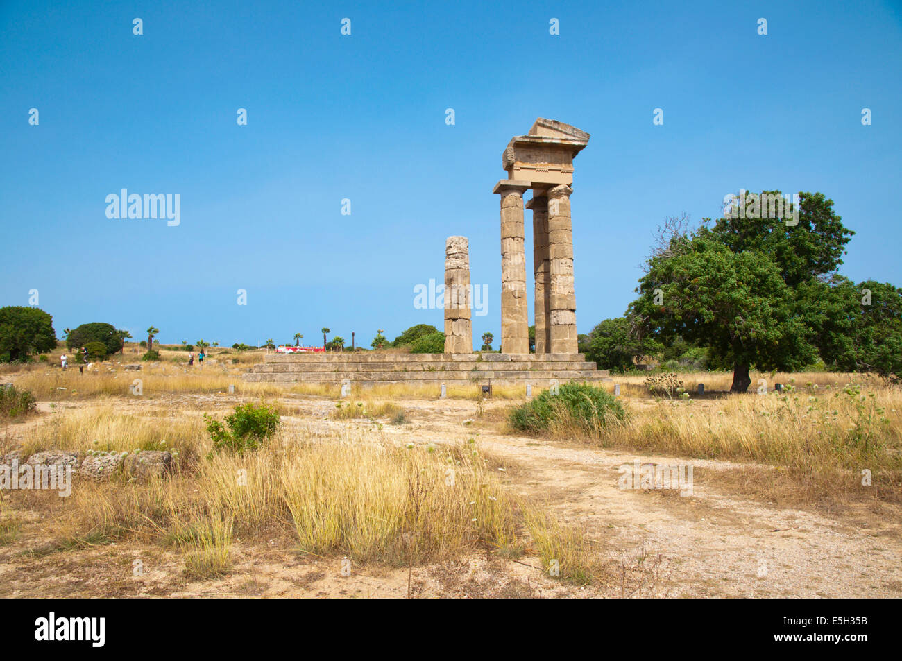 Temple of Apollo, Acropolis Monte Smith, Rhodes town, Rhodes island ...
