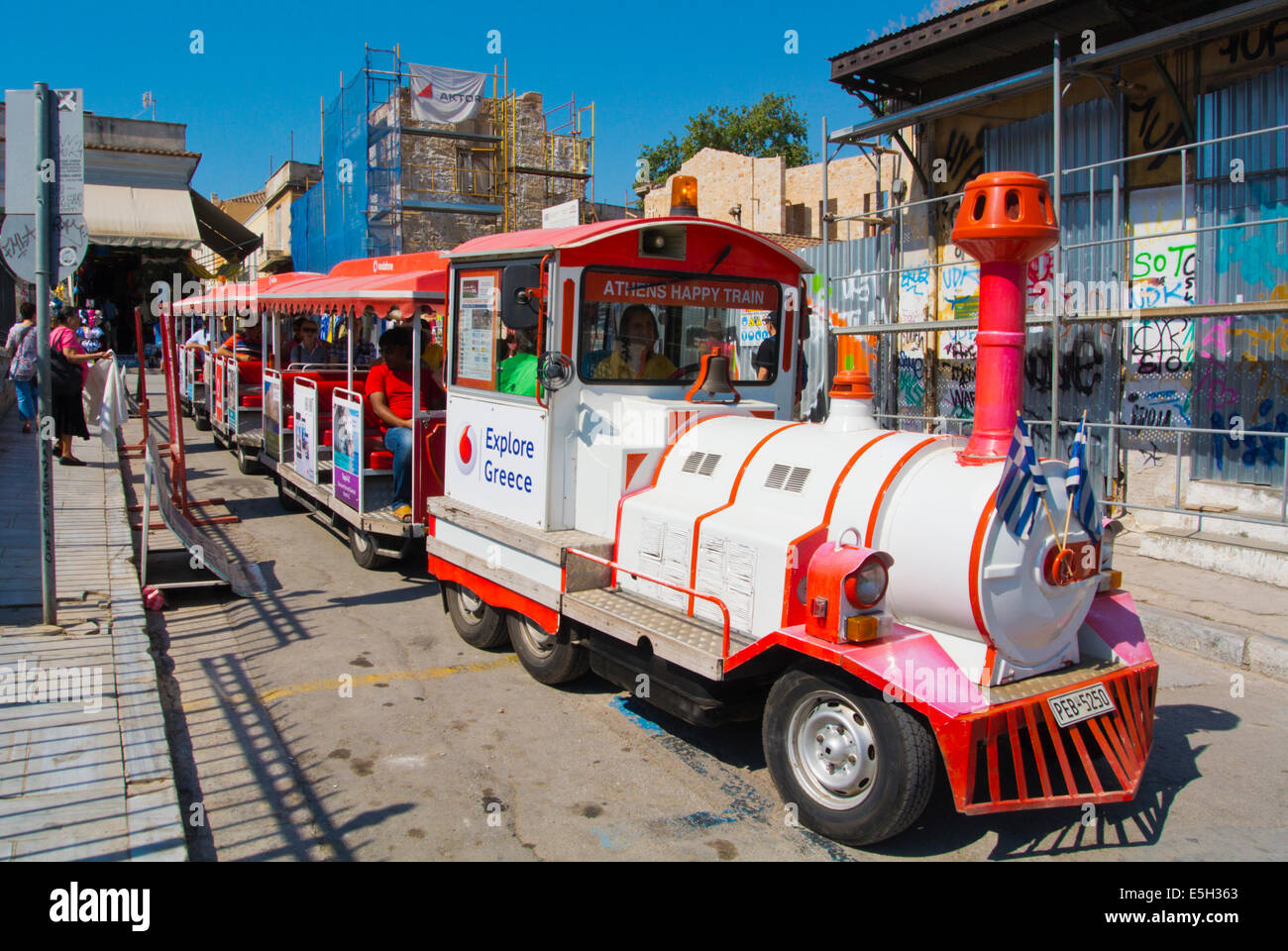 Athens happy train sightseeing tour train, Monastiraki square, Athens ...