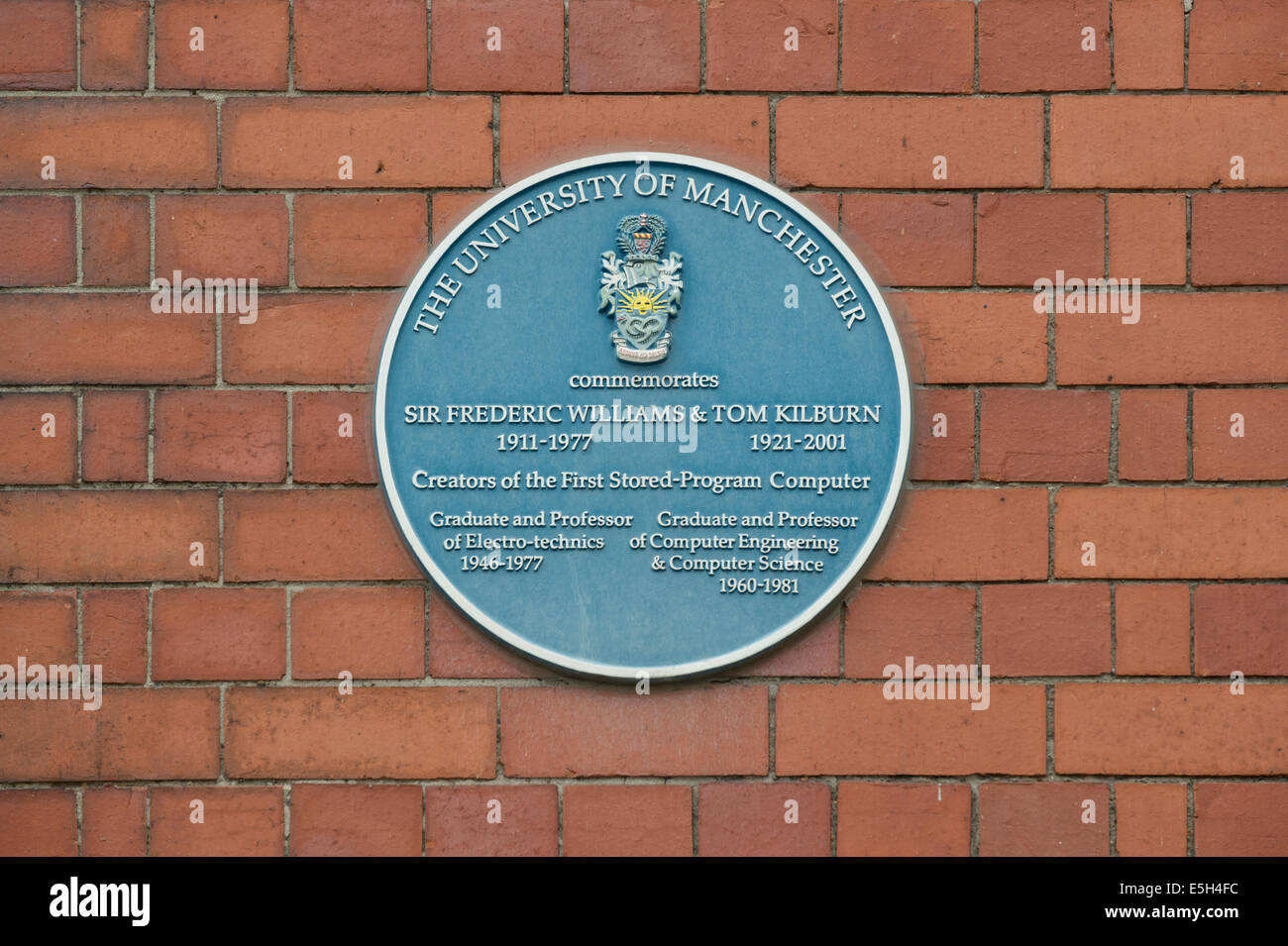 Tom kilburn and frederic williams at manchester university hi-res stock ...