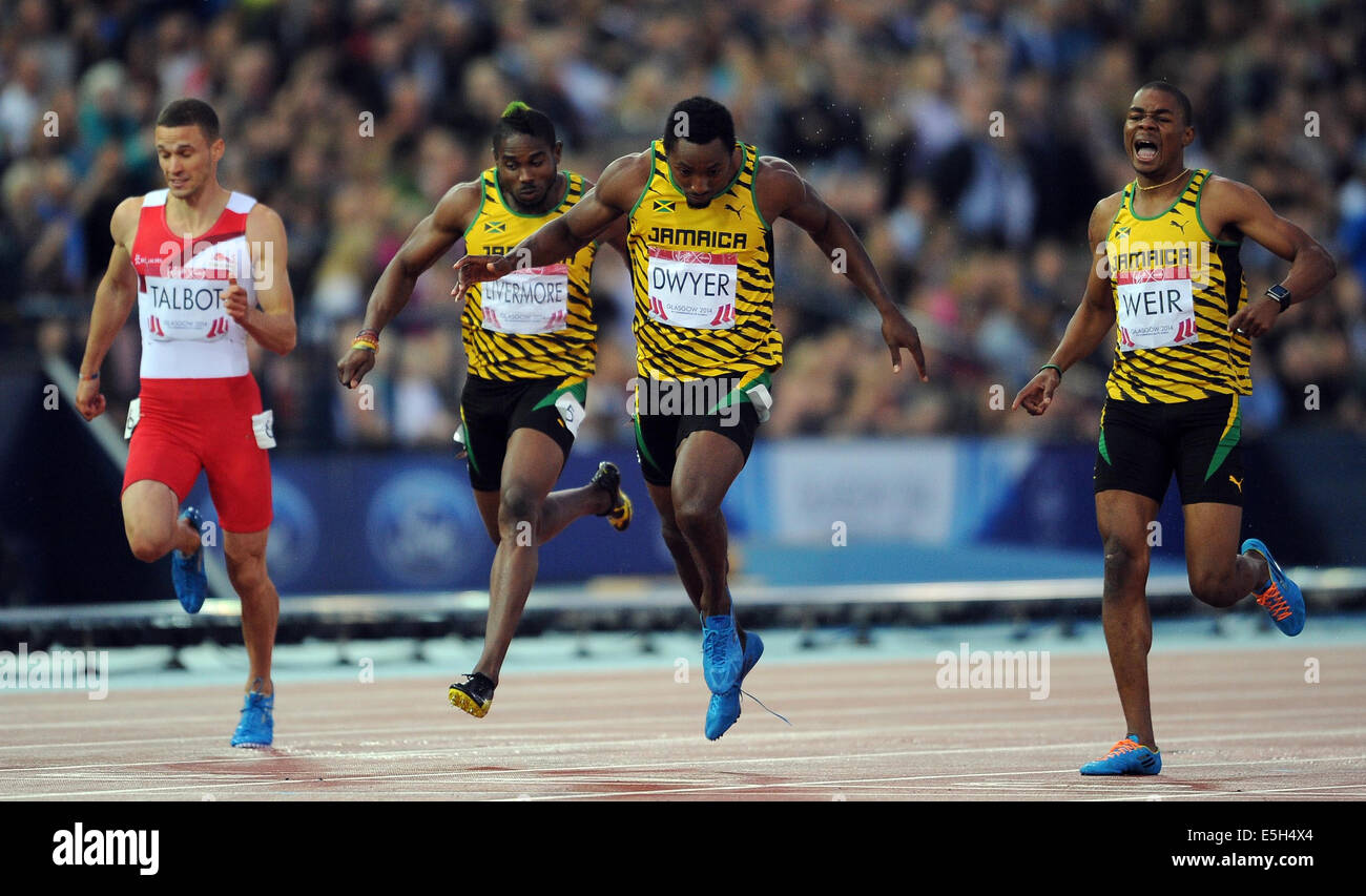 DANNY TALBOT JASON LIVERMORE MEN'S 200M FINAL HAMPDEN PARK GLASGOW ...