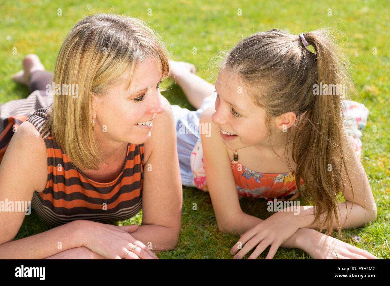 Mother and 8 year old daughter together hi-res stock photography and ...