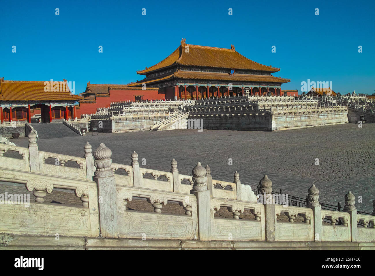 Taihe hall and the square, Forbidden City Stock Photo - Alamy