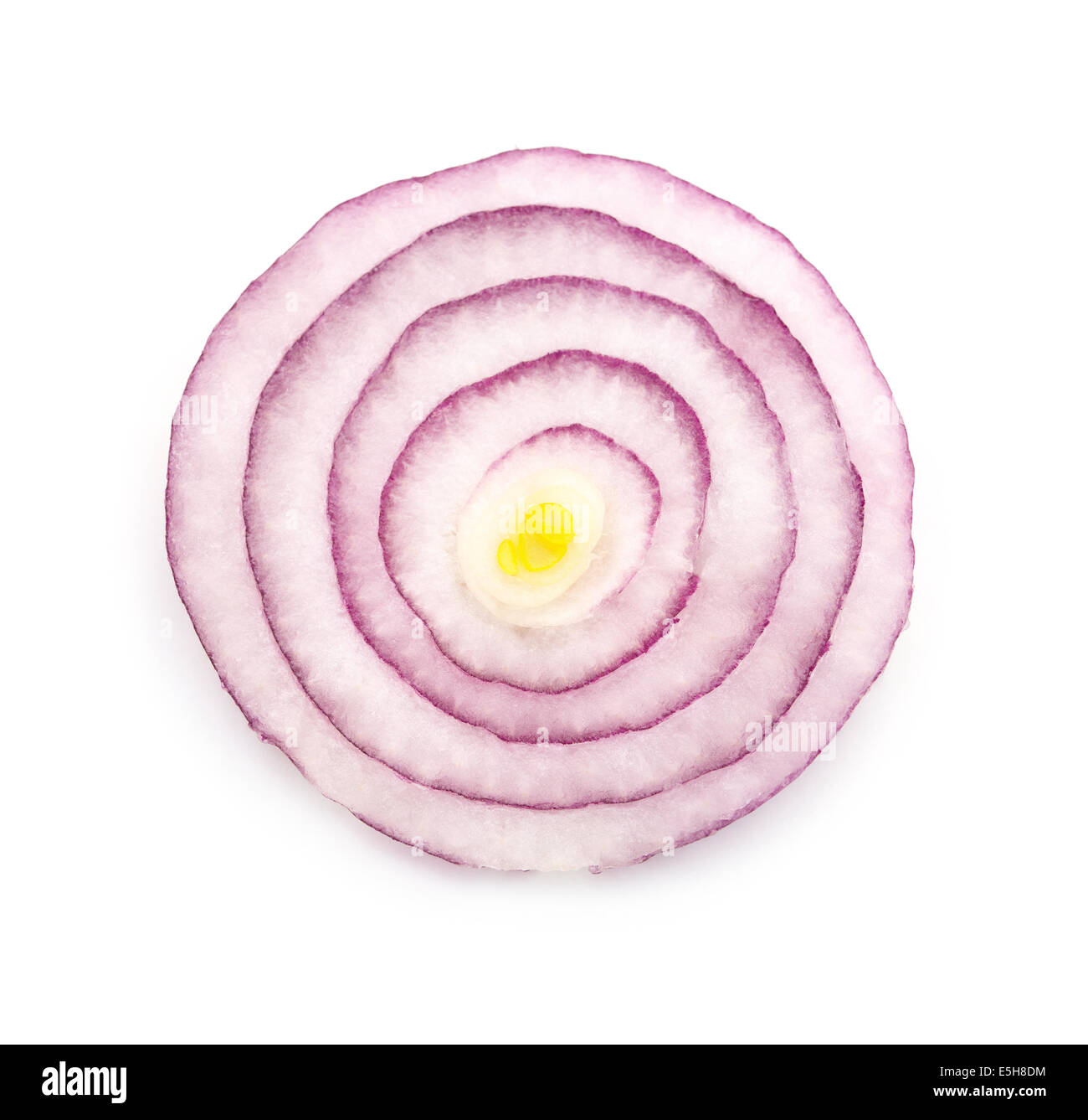 red onion slice on a white background Stock Photo - Alamy