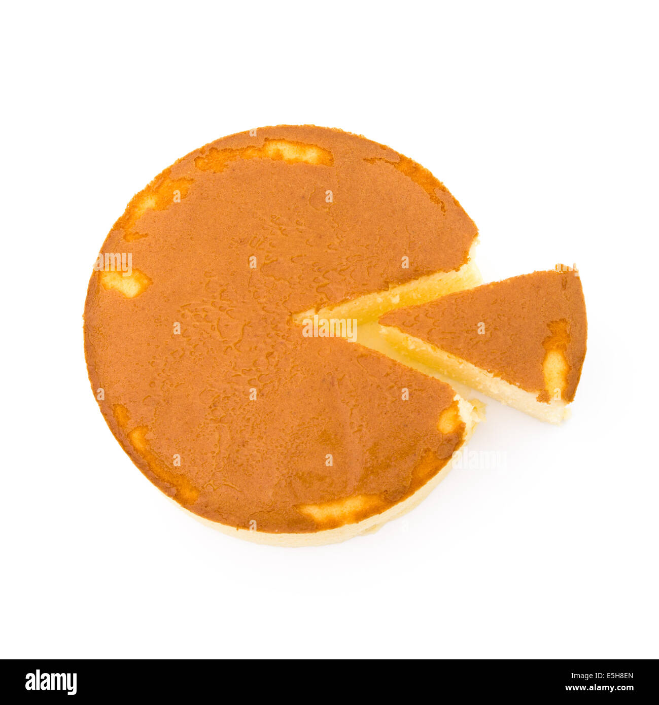 Round cheesecake cake on Cut Out Stock Images & Pictures - Alamy