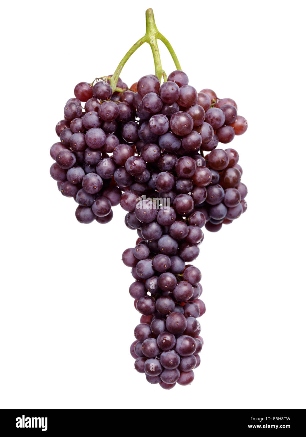 Black Corinth grapes cluster, Champagne grapes isolated on white ...