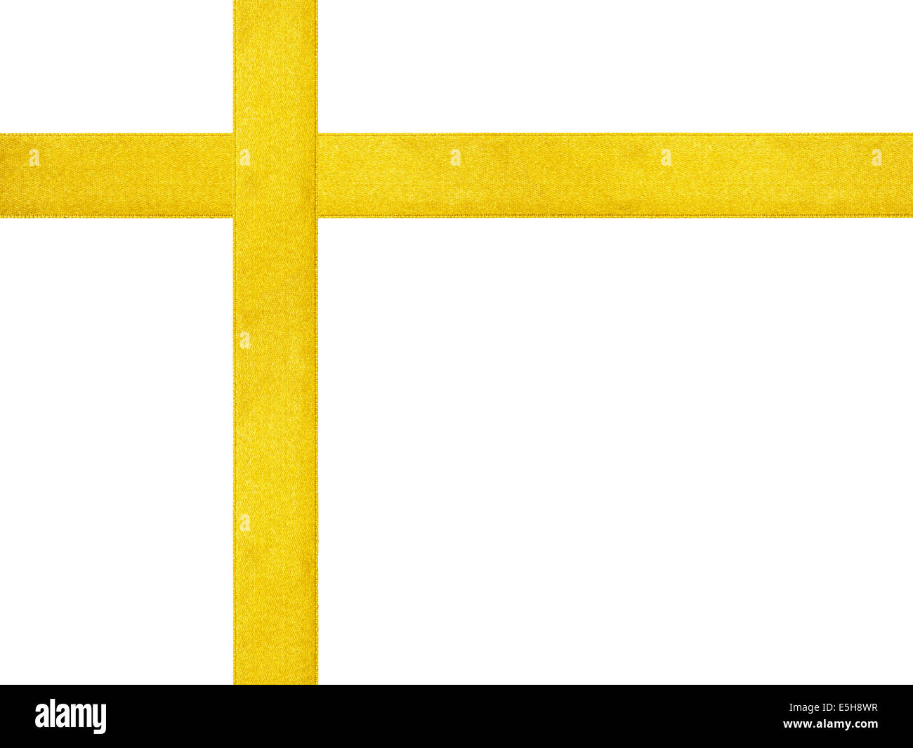 yellow ribbon cross template isolated, just put bow on it Stock Photo ...