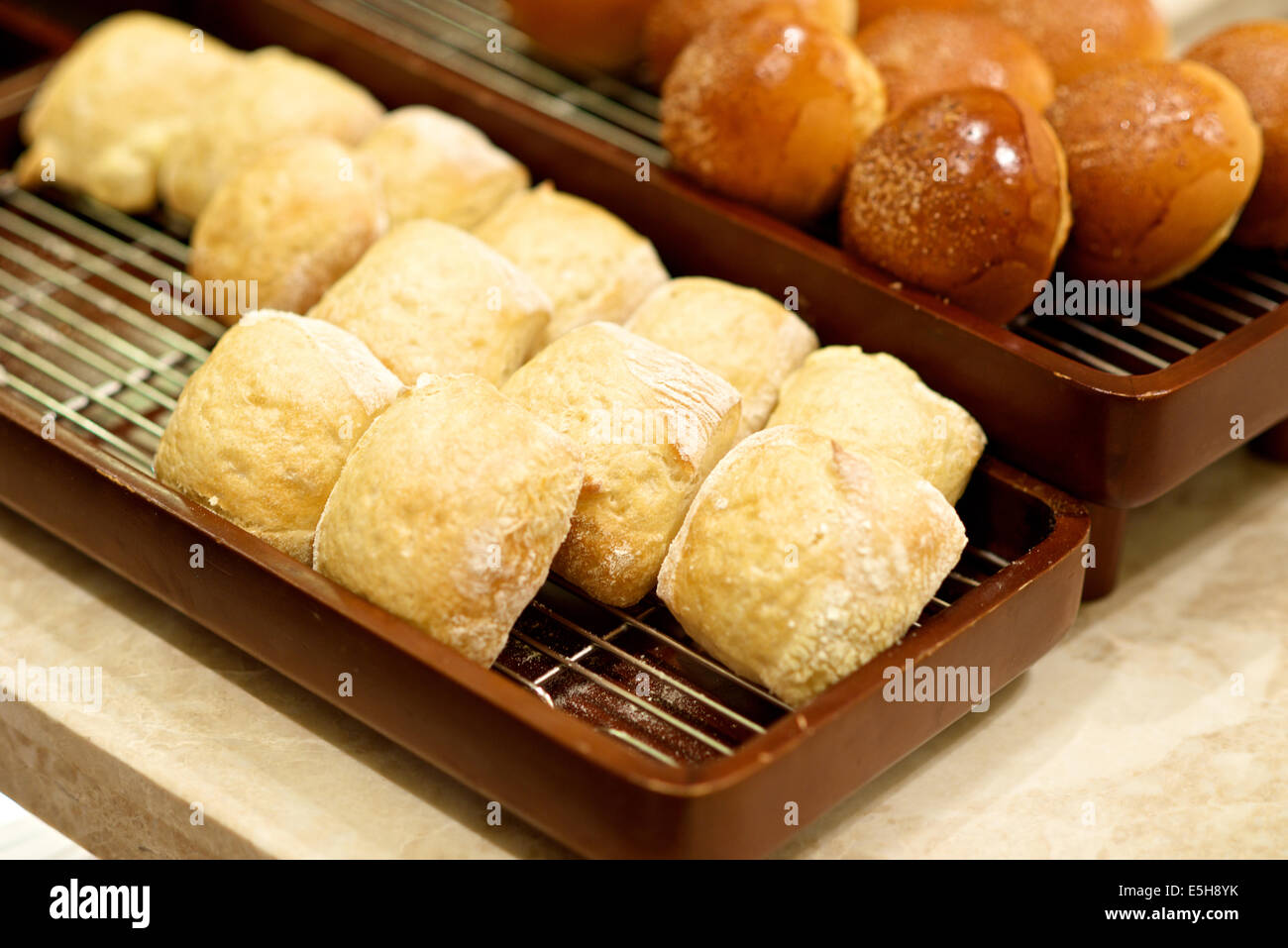 Breakfast buffet bakeries in a hotel restaurant Stock Photo - Alamy