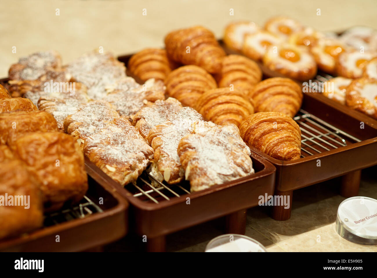 Various buffet sweet bakeries in a hotel restaurant Stock Photo - Alamy