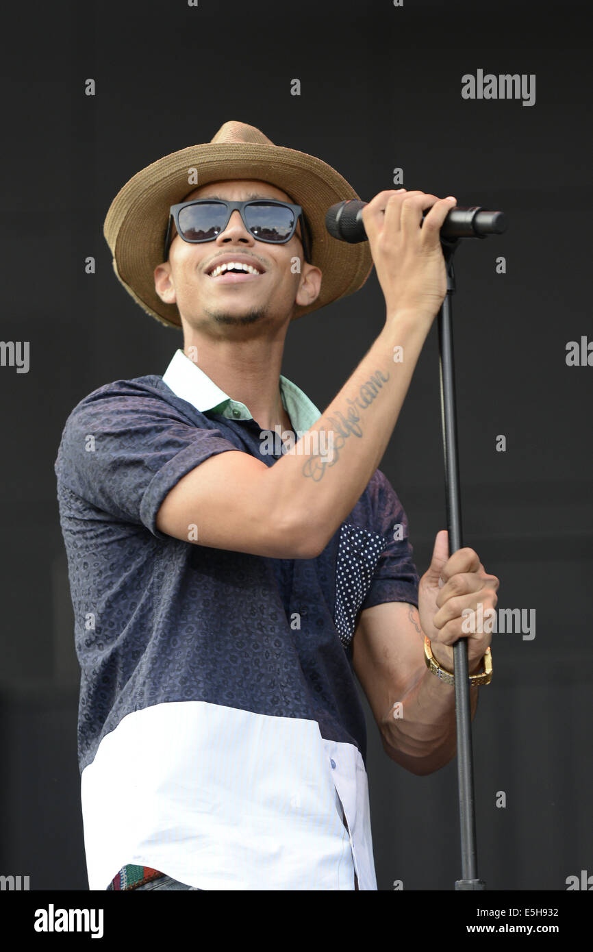Philadelphia, Pennsylvania, USA. 31st July, 2014. R&B singer, SEBASTIAN ...