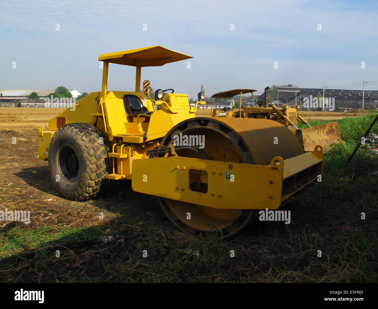 Machine on Land for Building Business construction Site at Thailand ...