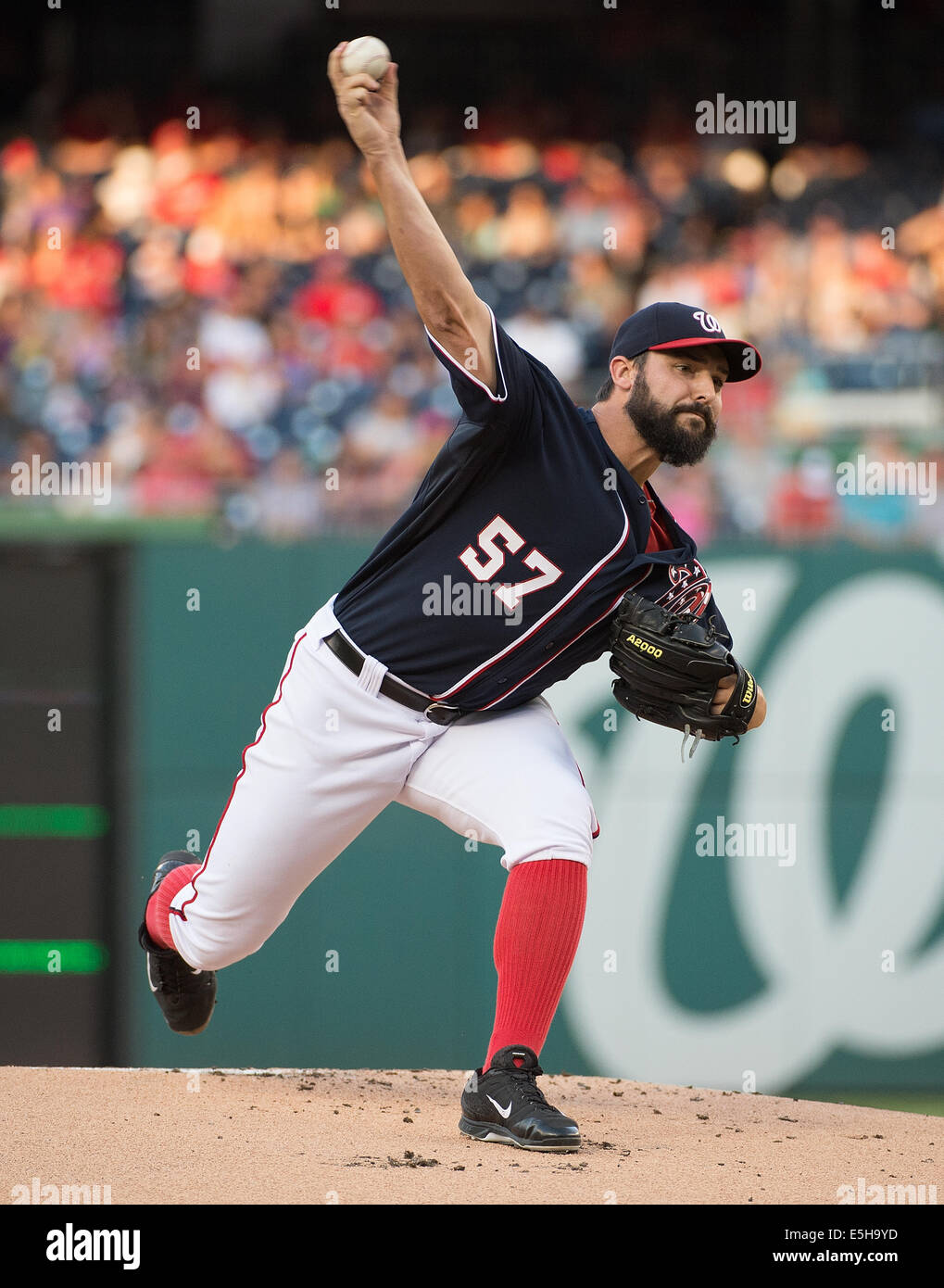 Washington DC, USA. 15th Aug, 2014. Washington Nationals starting ...