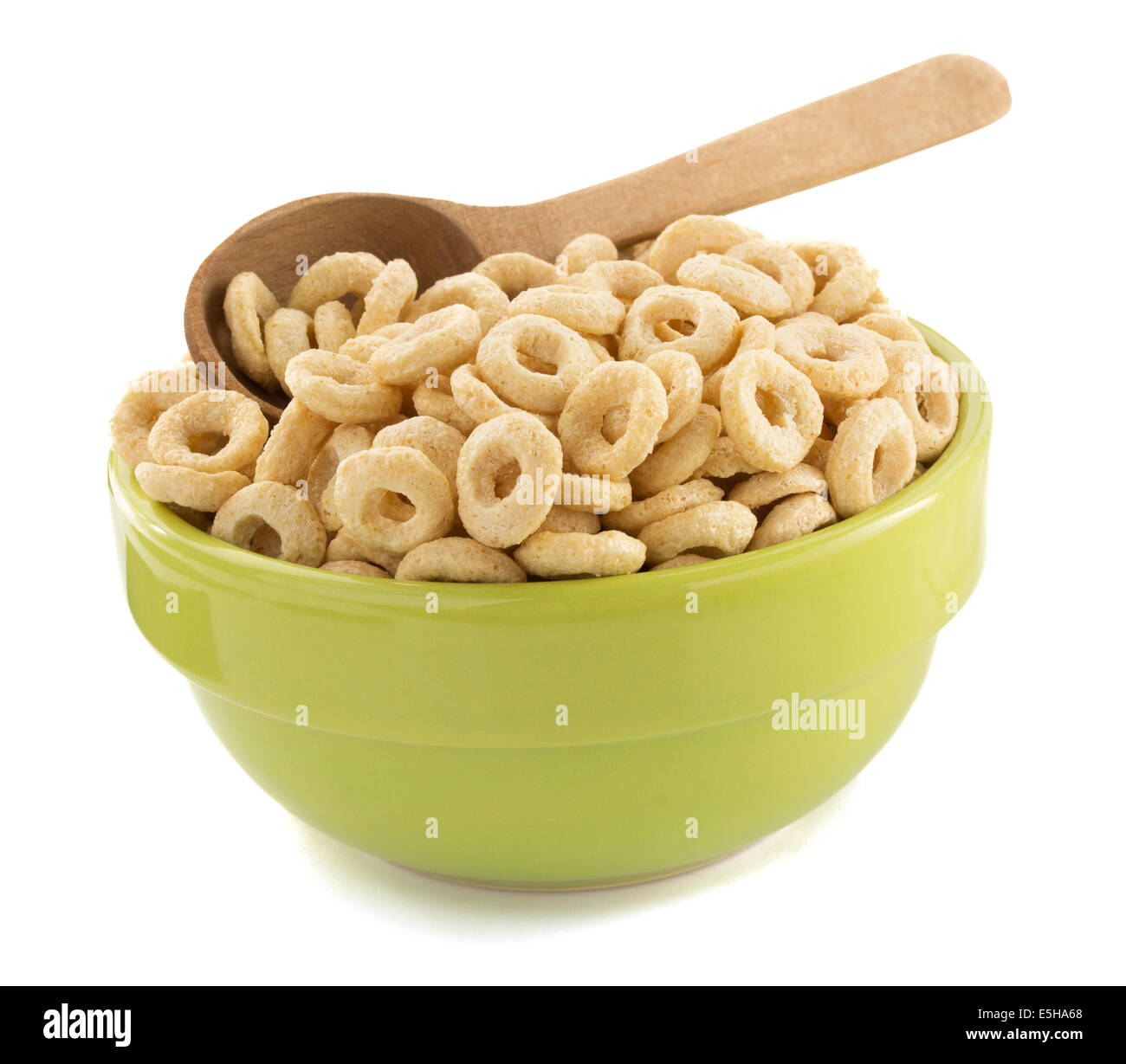 cereals rings in bowl isolated on white background Stock Photo - Alamy
