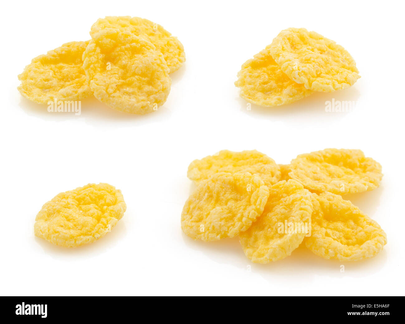corn flakes isolated on white background Stock Photo - Alamy