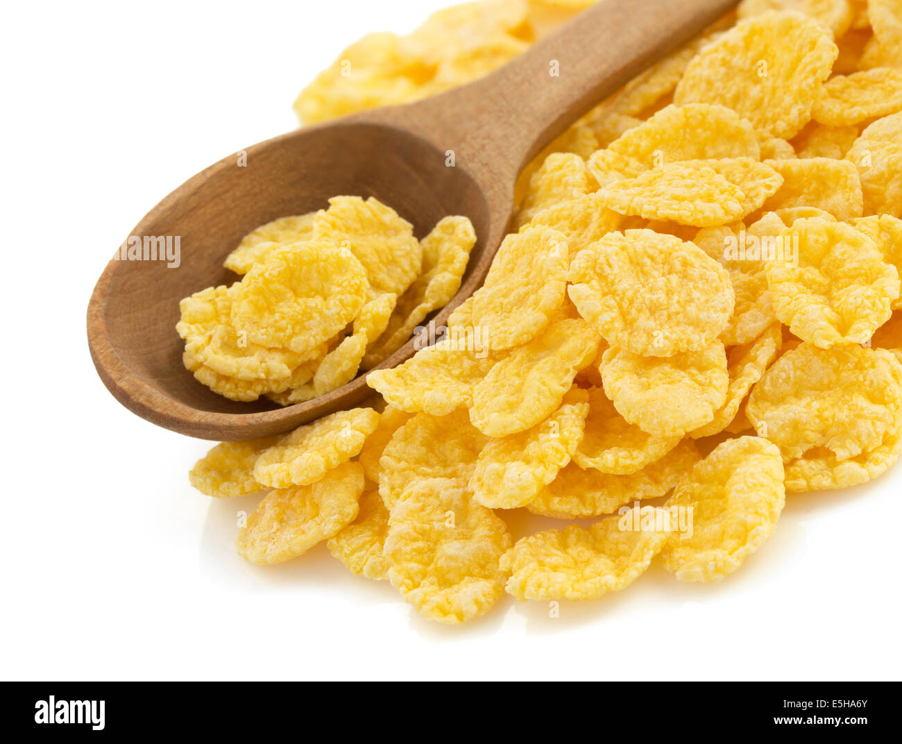 corn flakes isolated on white background Stock Photo - Alamy