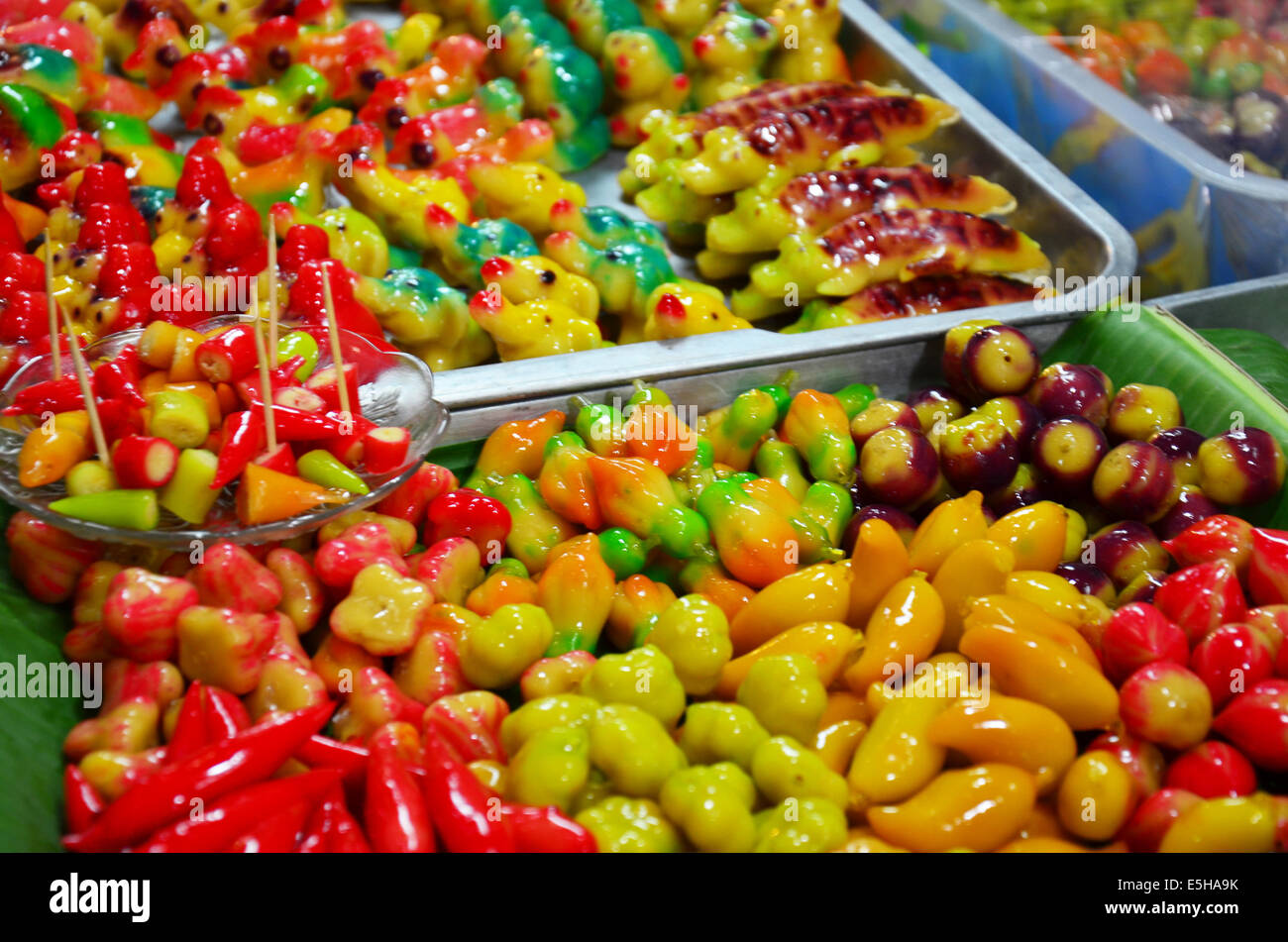 Deletable imitation fruits Stock Photo - Alamy