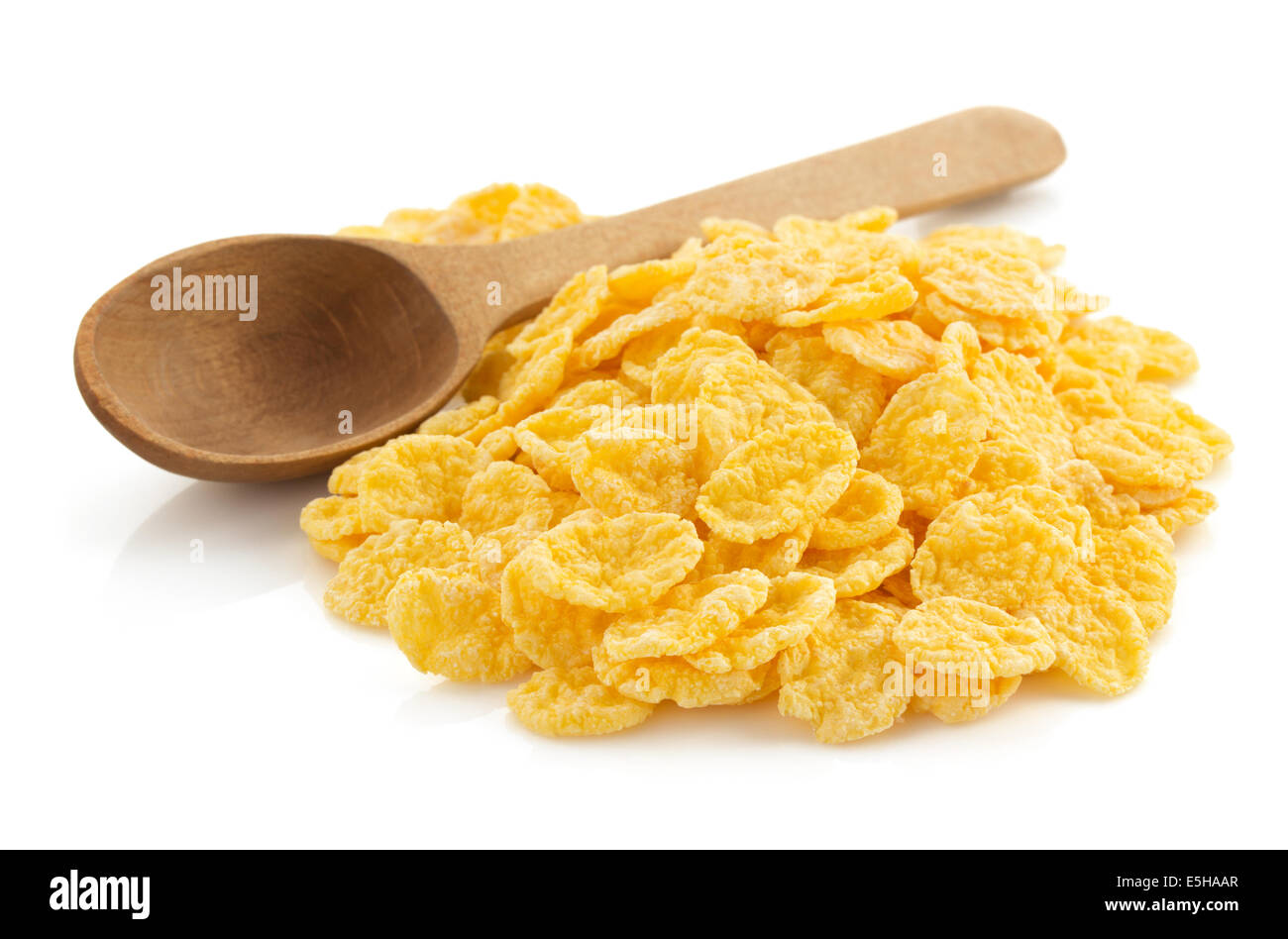 corn flakes isolated on white background Stock Photo - Alamy