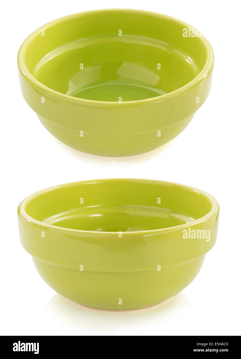 empty ceramic bowl isolated on white background Stock Photo - Alamy
