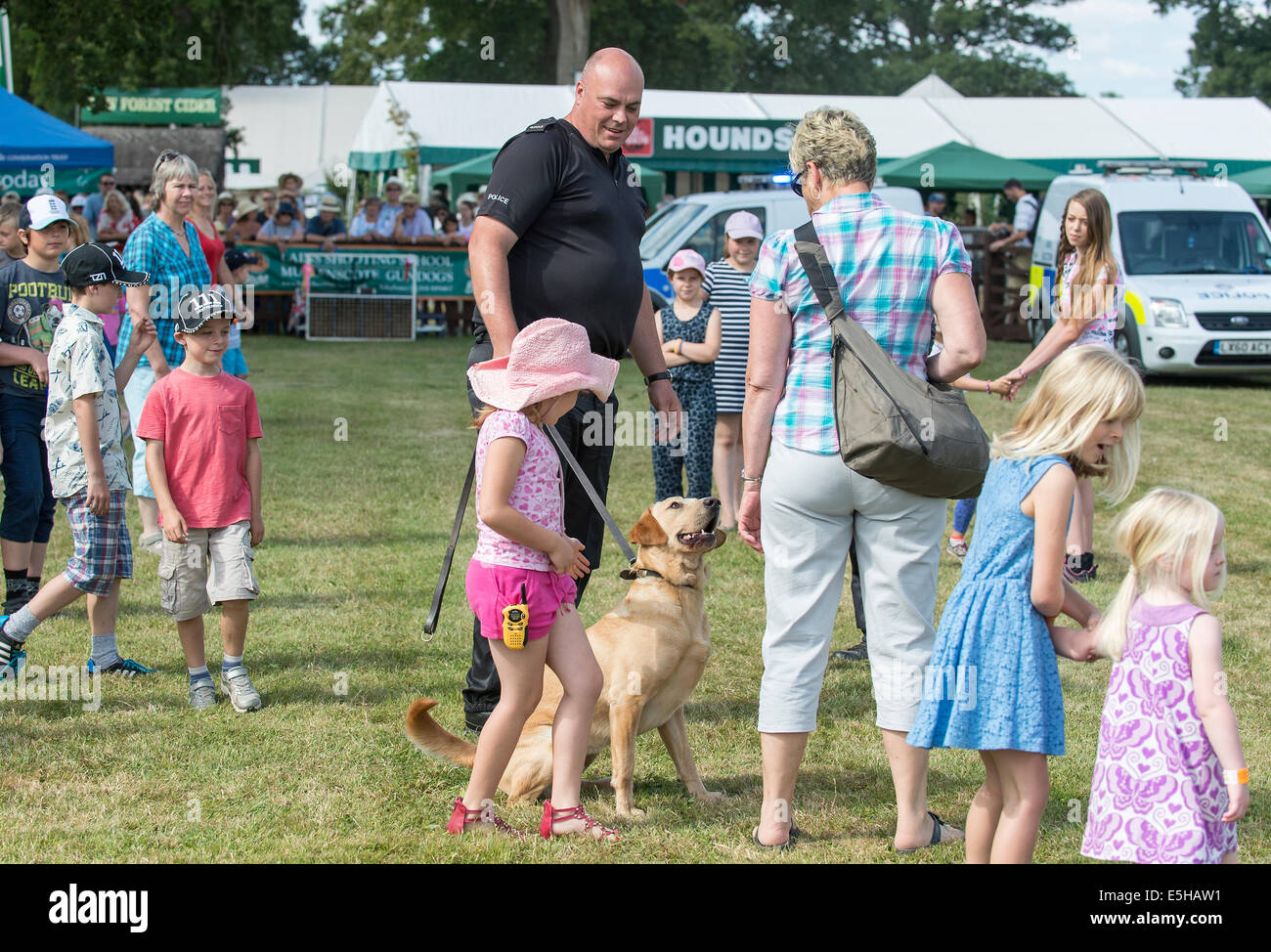 Police Dog display during the 'New Forest & Hampshire County Show 2014 ...