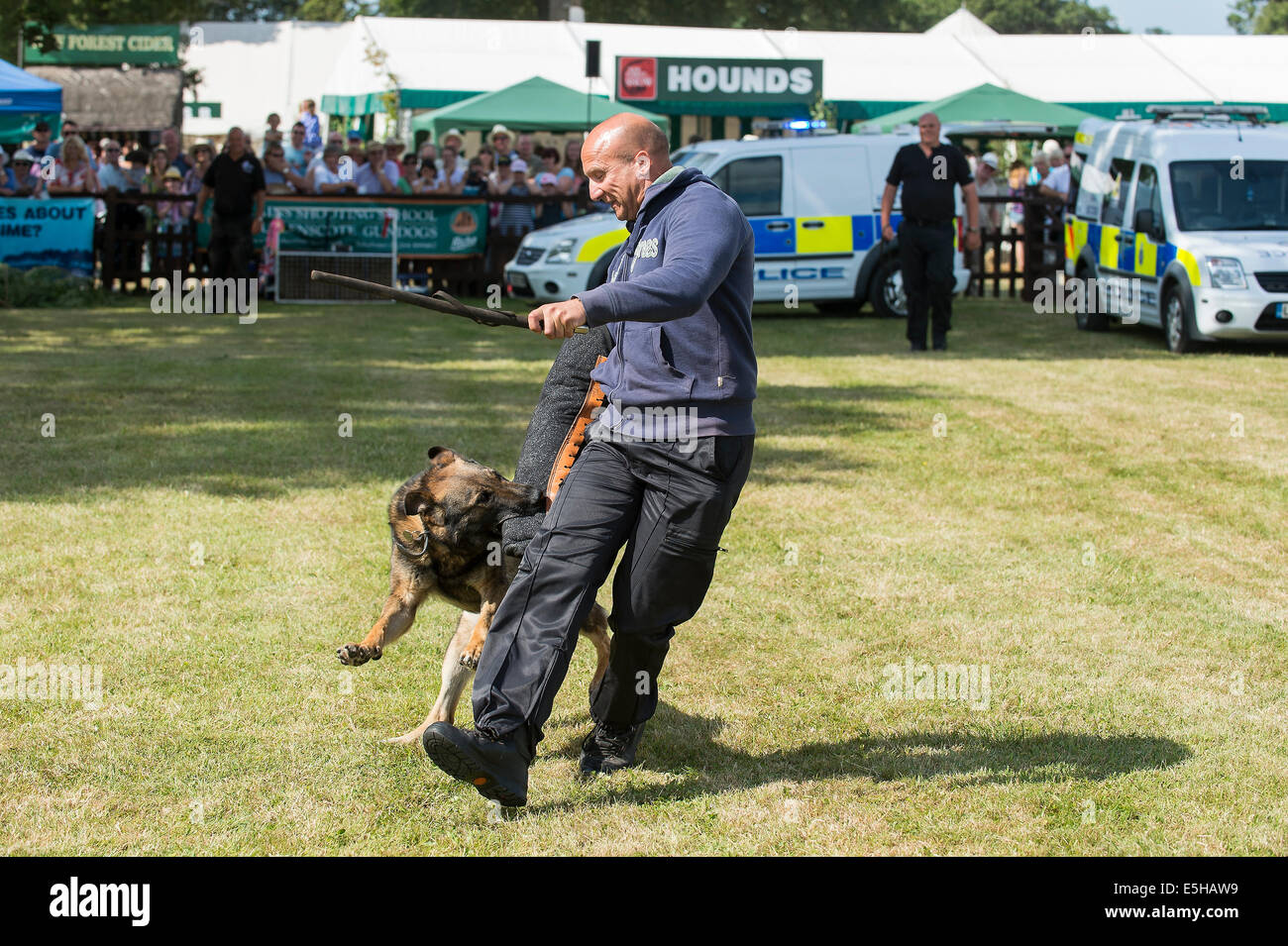 Police Dog display during the 'New Forest & Hampshire County Show 2014 ...