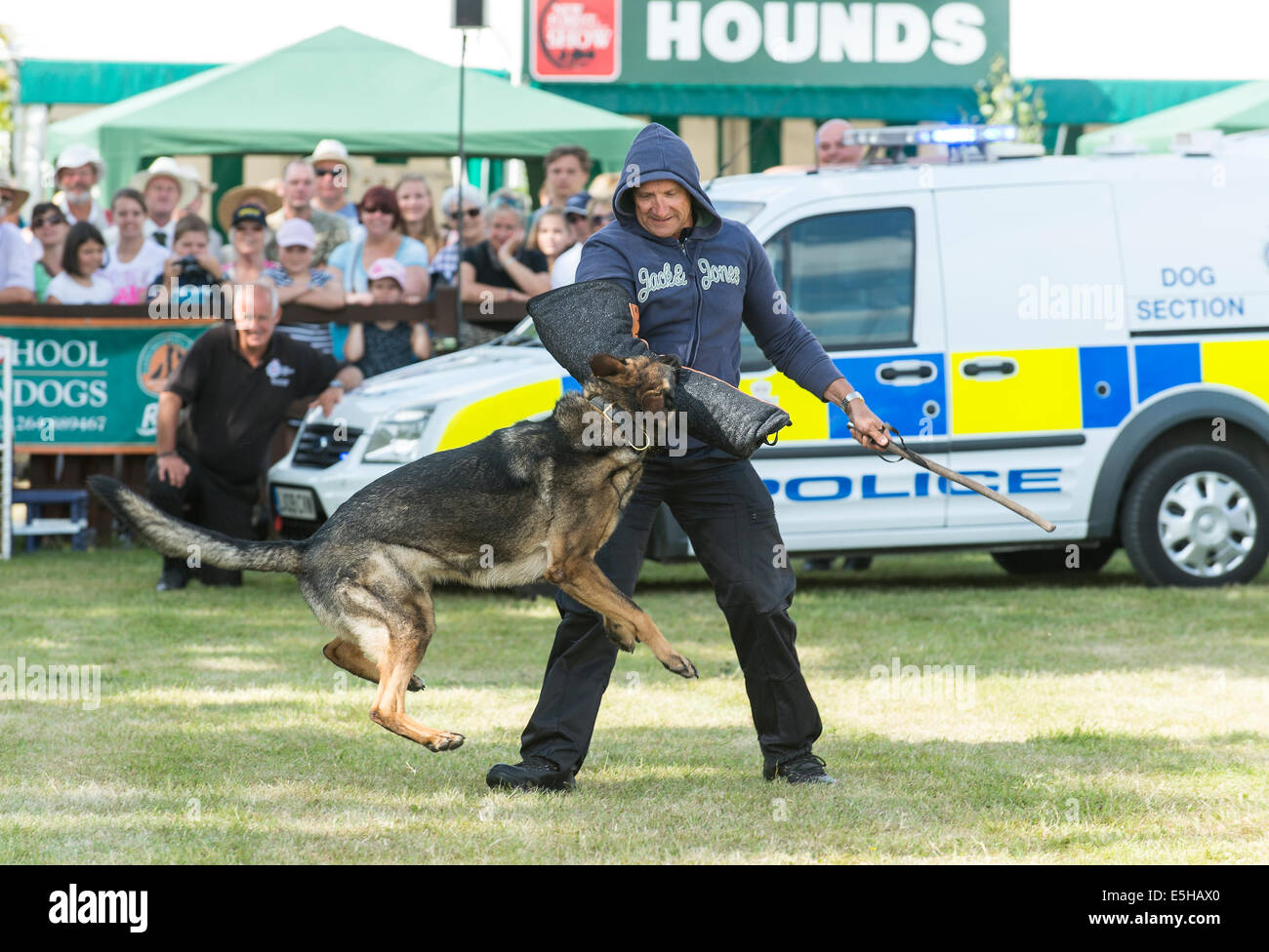 Police Dog display during the 'New Forest & Hampshire County Show 2014 ...