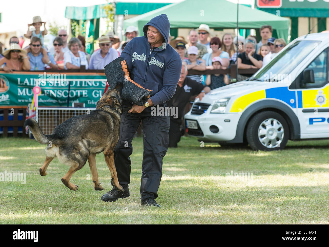 Police Dog display during the 'New Forest & Hampshire County Show 2014 ...