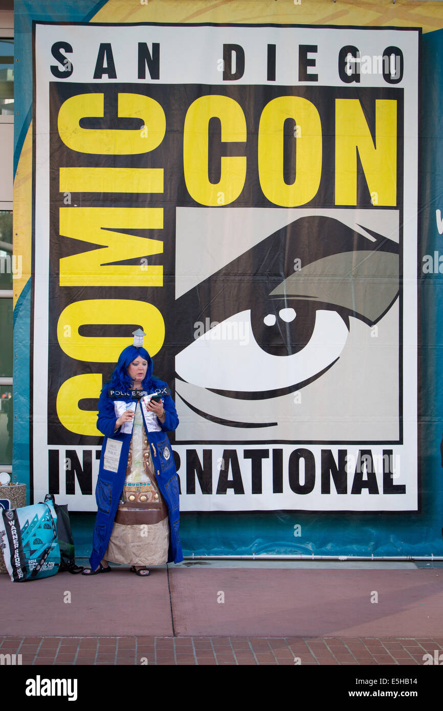 Cosplayer at the Comic-Con, an annually exhibition about anime, manga ...