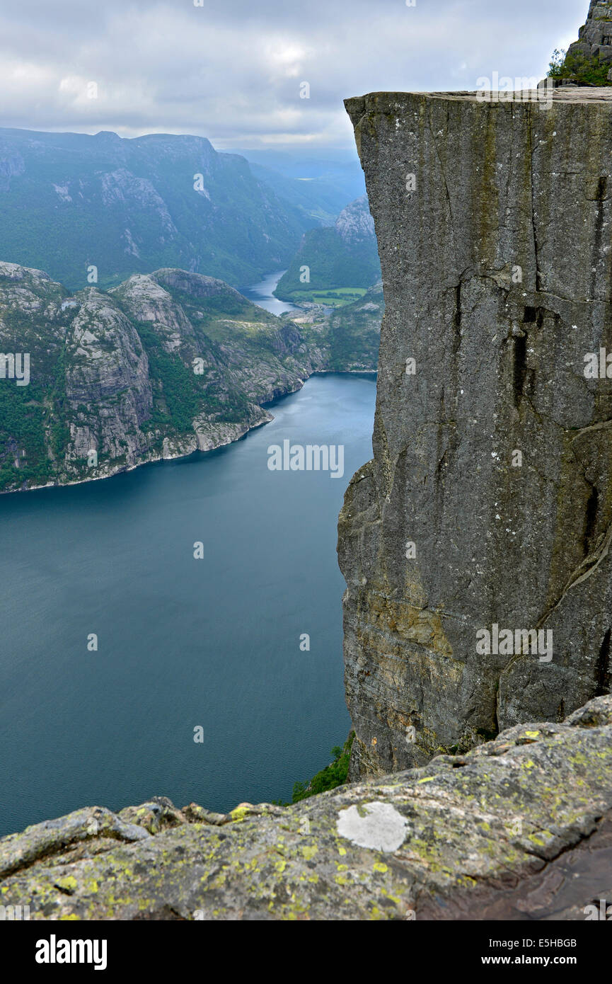 Tourist on pulpit rock hi-res stock photography and images - Alamy