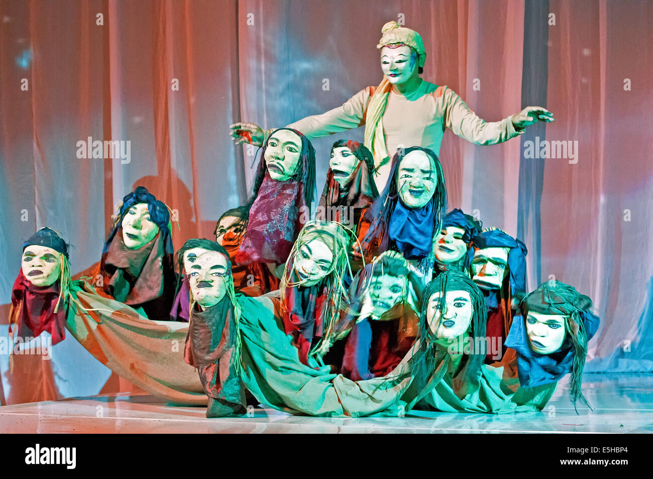 Each person wearing 5 masks, two at hands and feet and in his head ...