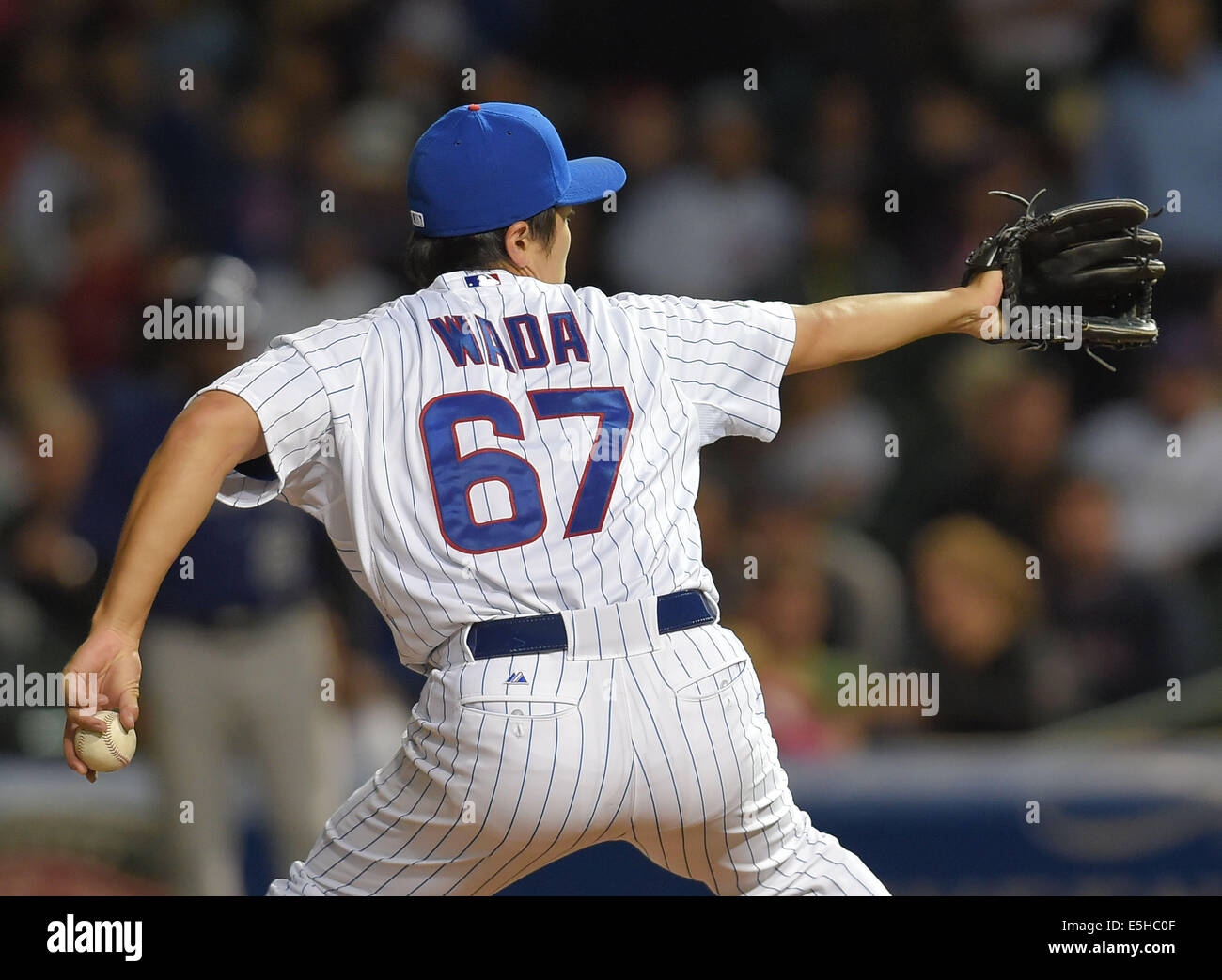 Chicago, USA. 28th July, 2014. Tsuyoshi Wada (Cubs) MLB : Chicago Cubs ...