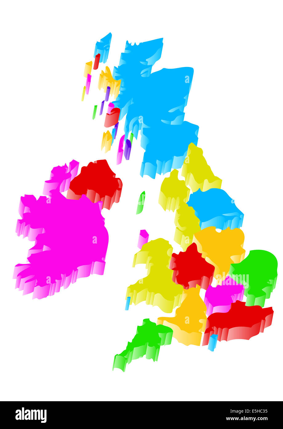 Contour map of uk hi-res stock photography and images - Alamy