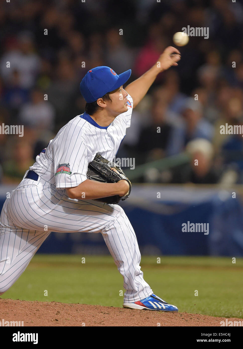 Chicago, USA. 28th July, 2014. Tsuyoshi Wada (Cubs) MLB : Chicago Cubs ...