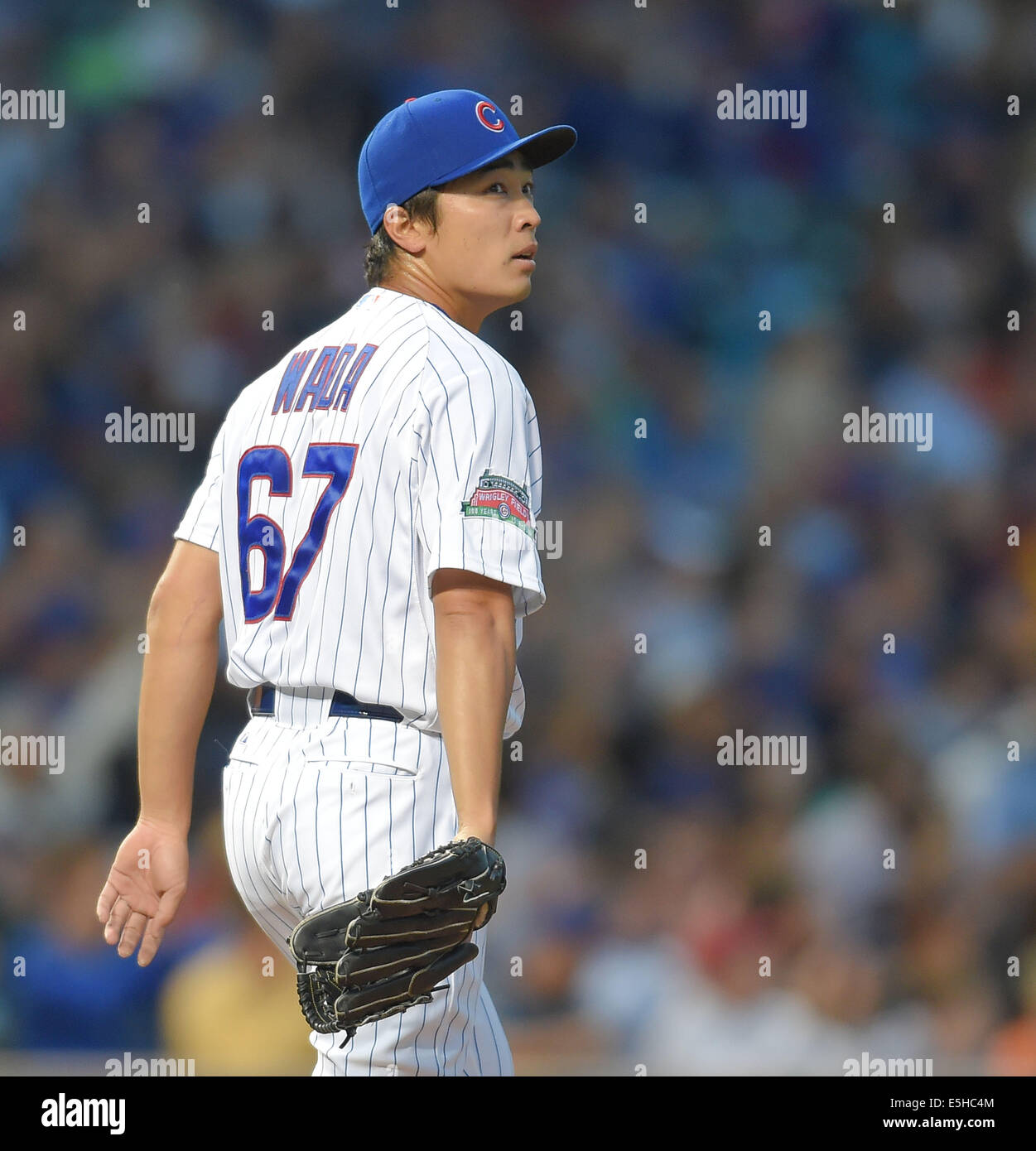 Chicago, USA. 28th July, 2014. Tsuyoshi Wada (Cubs) MLB : Chicago Cubs ...