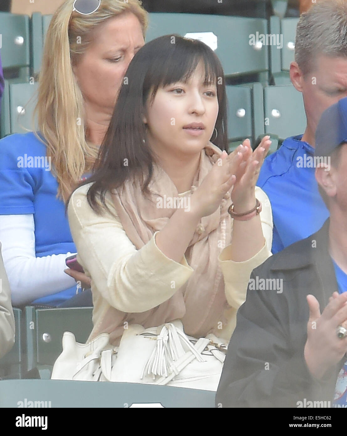 Chicago, USA. 28th July, 2014. Kasumi Wada MLB : Kasumi Wada, wife of ...