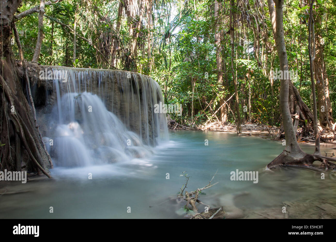 Erawan Falls at Erawan National Park, Thailand Stock Photo - Alamy
