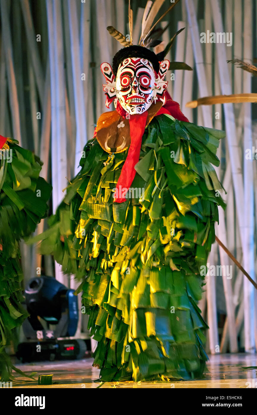 This mask dance comes from the Dayak Kenyah and Dayak Modang tribes ...