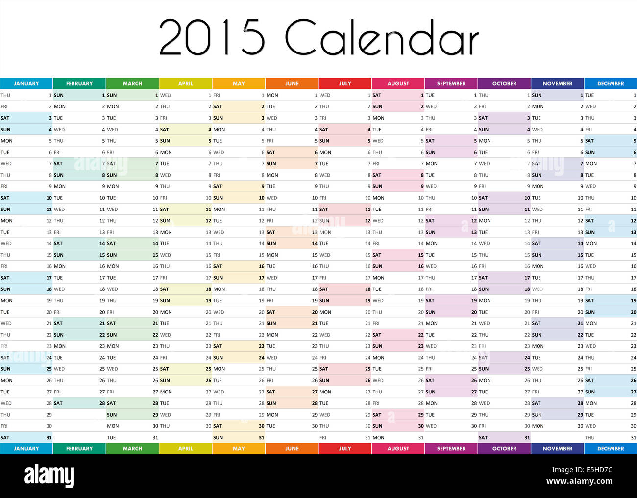 2015 planner hi-res stock photography and images - Alamy