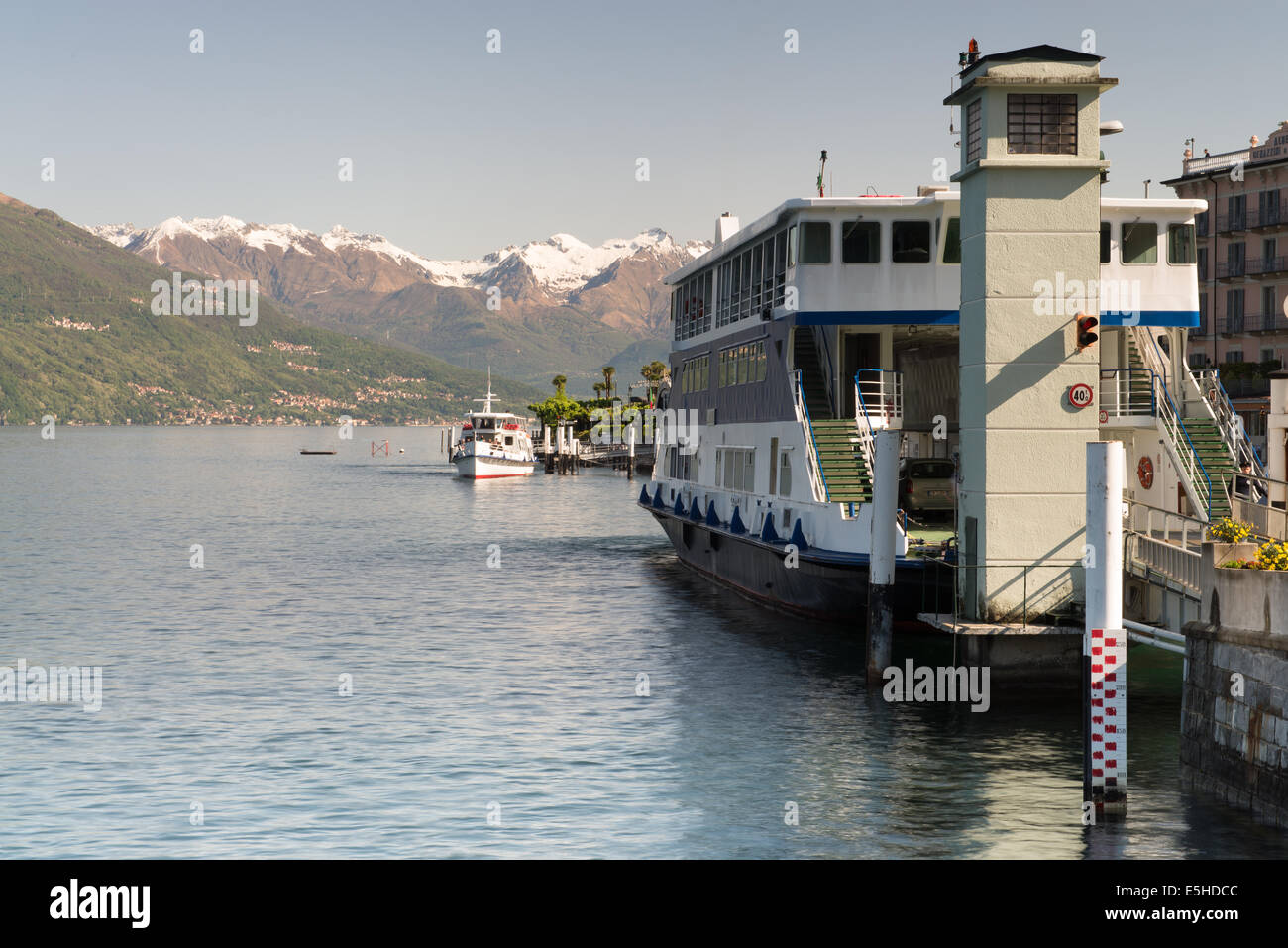 Car & Passenger Ferry in Bellagio, Lake Como, Italy Stock Photo - Alamy
