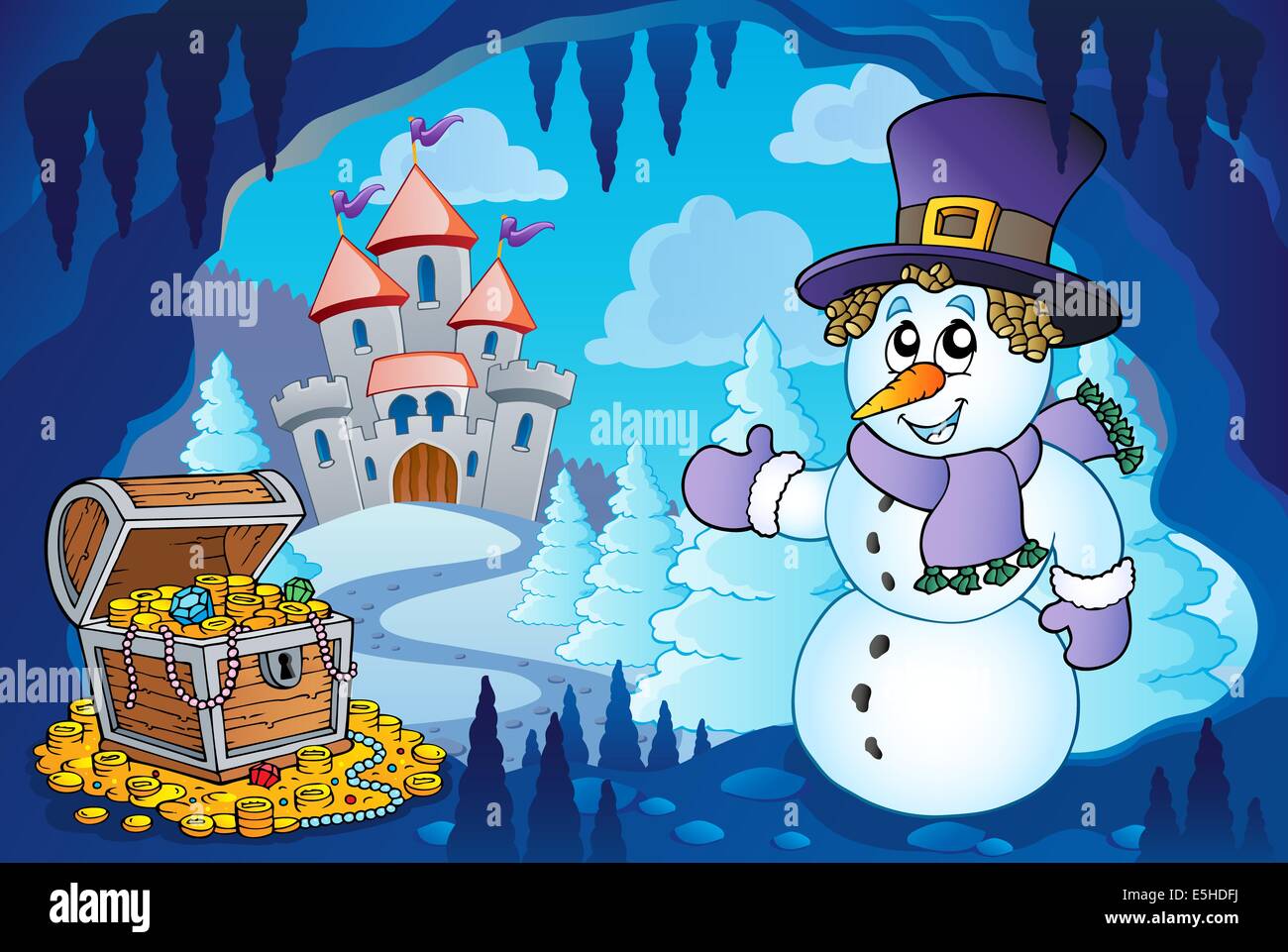 Snowman hiding hi-res stock photography and images - Alamy