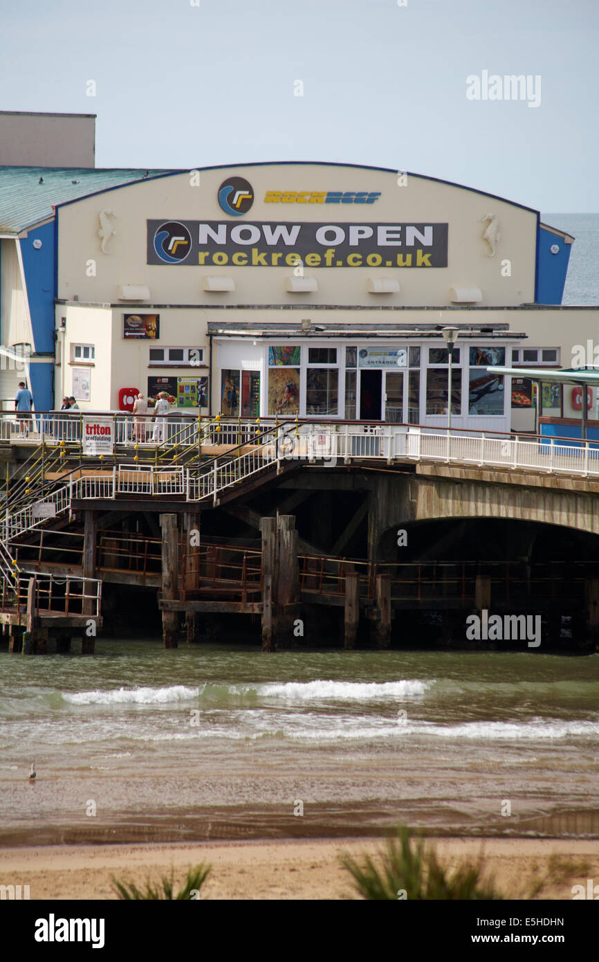 Rock Reef now open at Bournemouth pier in July Stock Photo - Alamy