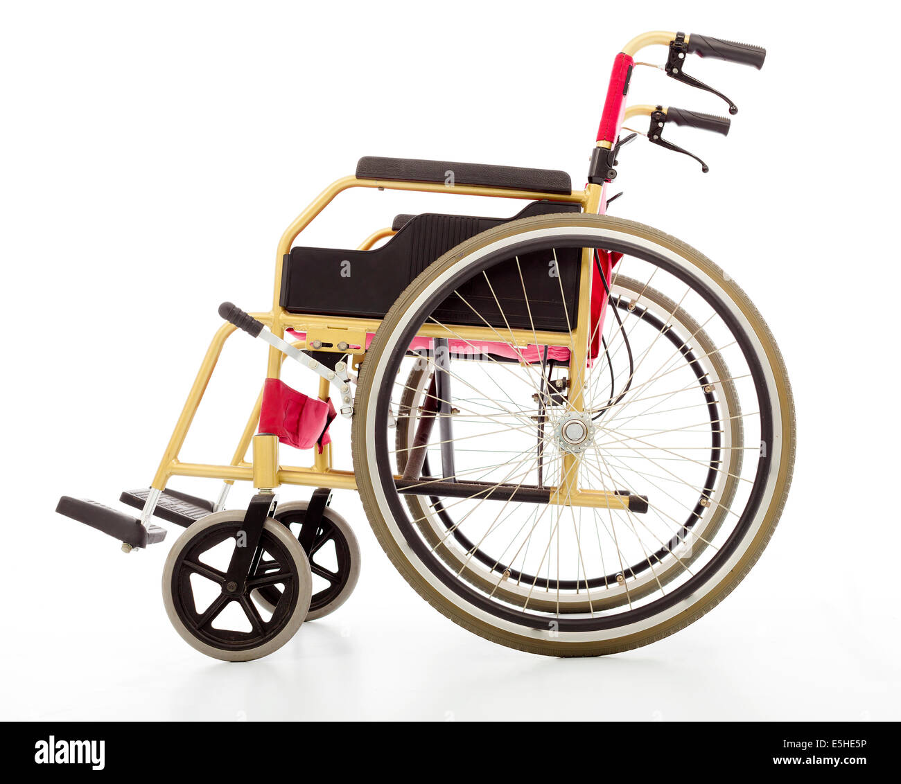 Wheelchair Isolated on White Background Stock Photo - Alamy