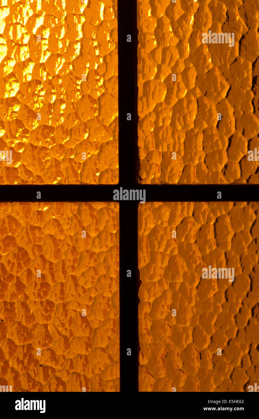 back lit glass door warm light Stock Photo - Alamy
