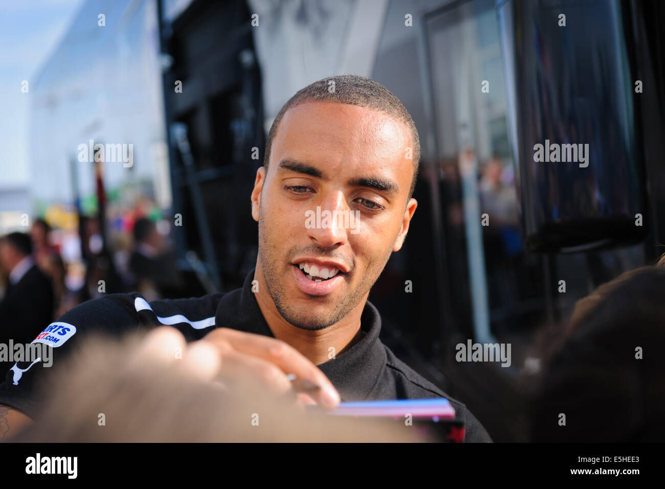 Pre season friendly match cardiff city stadium hi-res stock photography ...