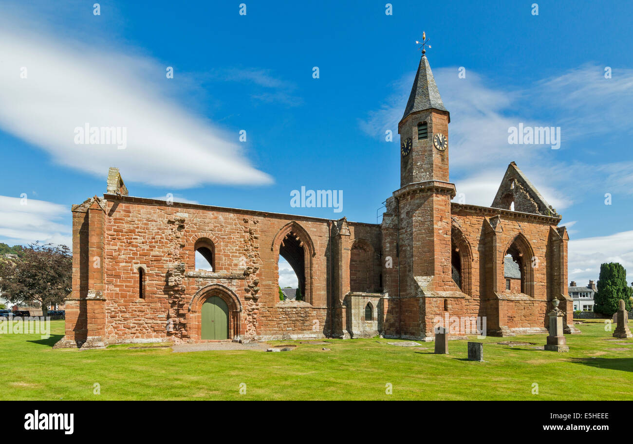 FORTROSE THE RED SANDSTONE CATHEDRAL CIRCA 1300 ON THE BLACK ISLE ...