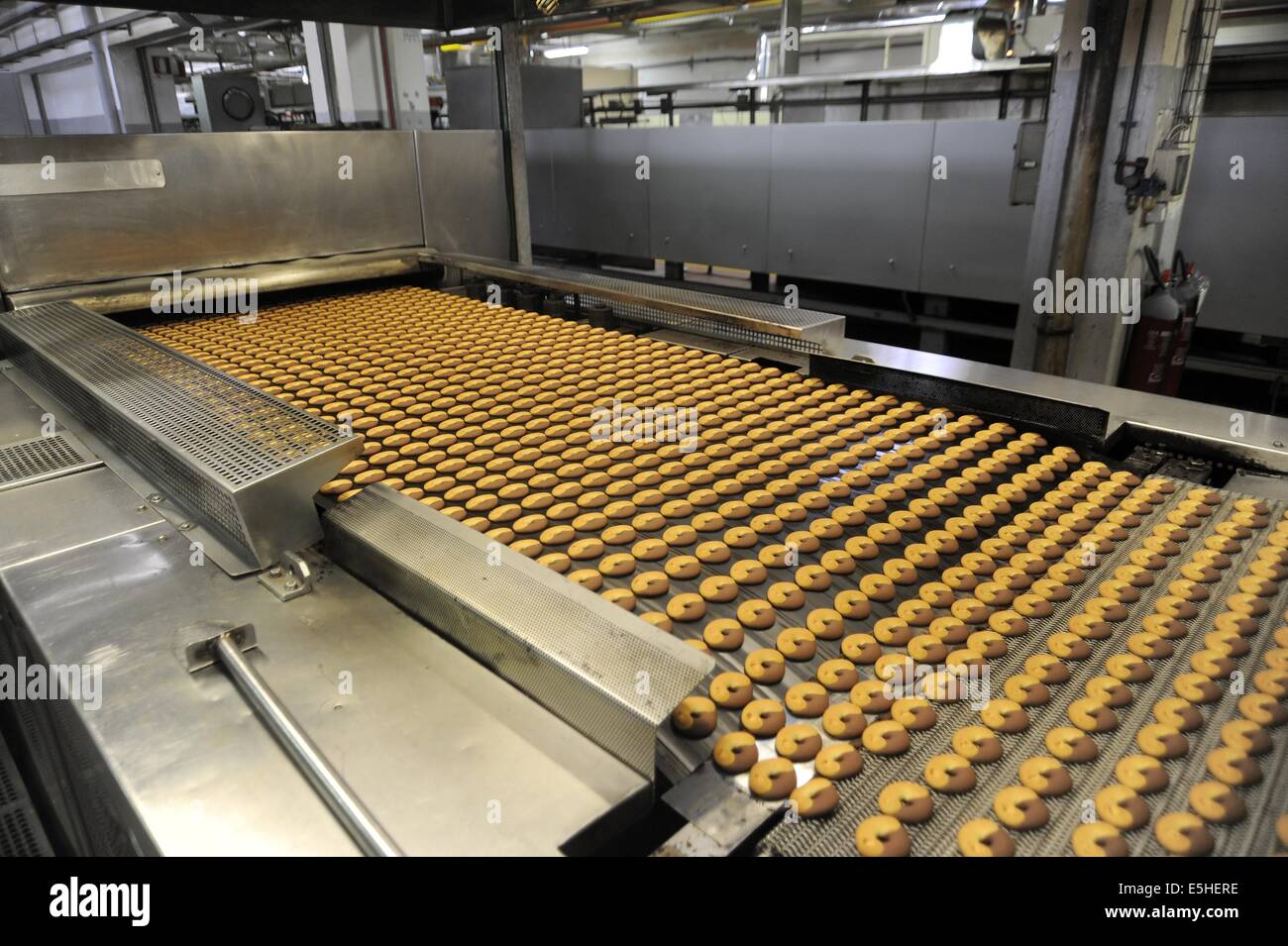 Novara (Italy), Pavesi plant (Barilla Group), production line of ...