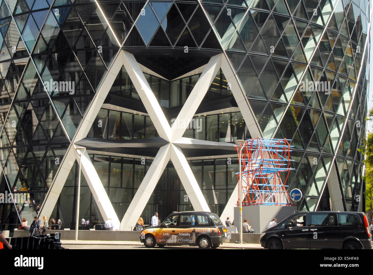 London, UK, 31 July 2014, The Norman Foster designed tower at 30 St ...