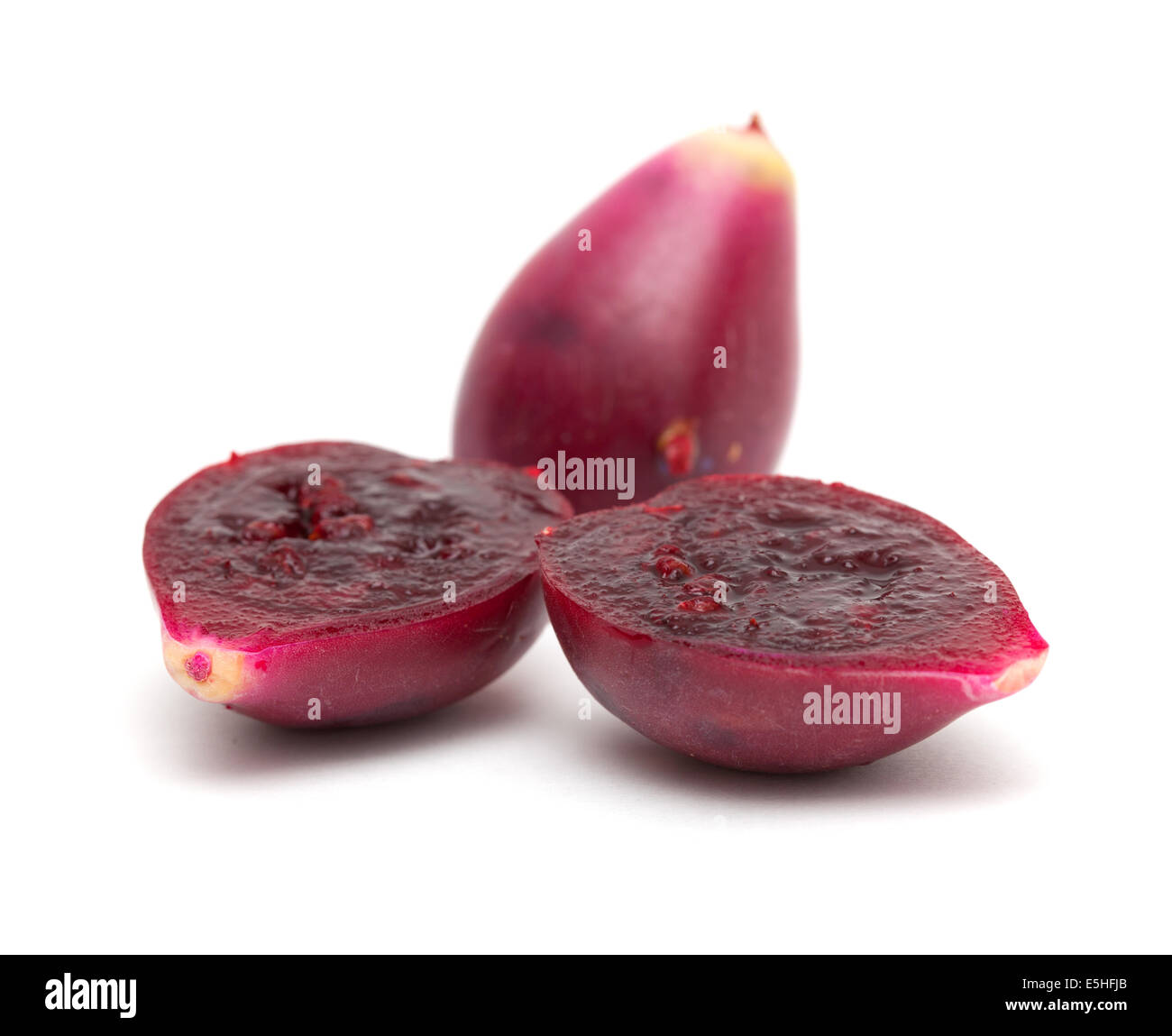 purple prickly pear fruit isolated on white Stock Photo - Alamy