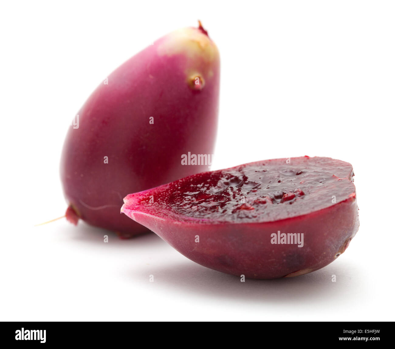 purple prickly pear fruit isolated on white Stock Photo - Alamy
