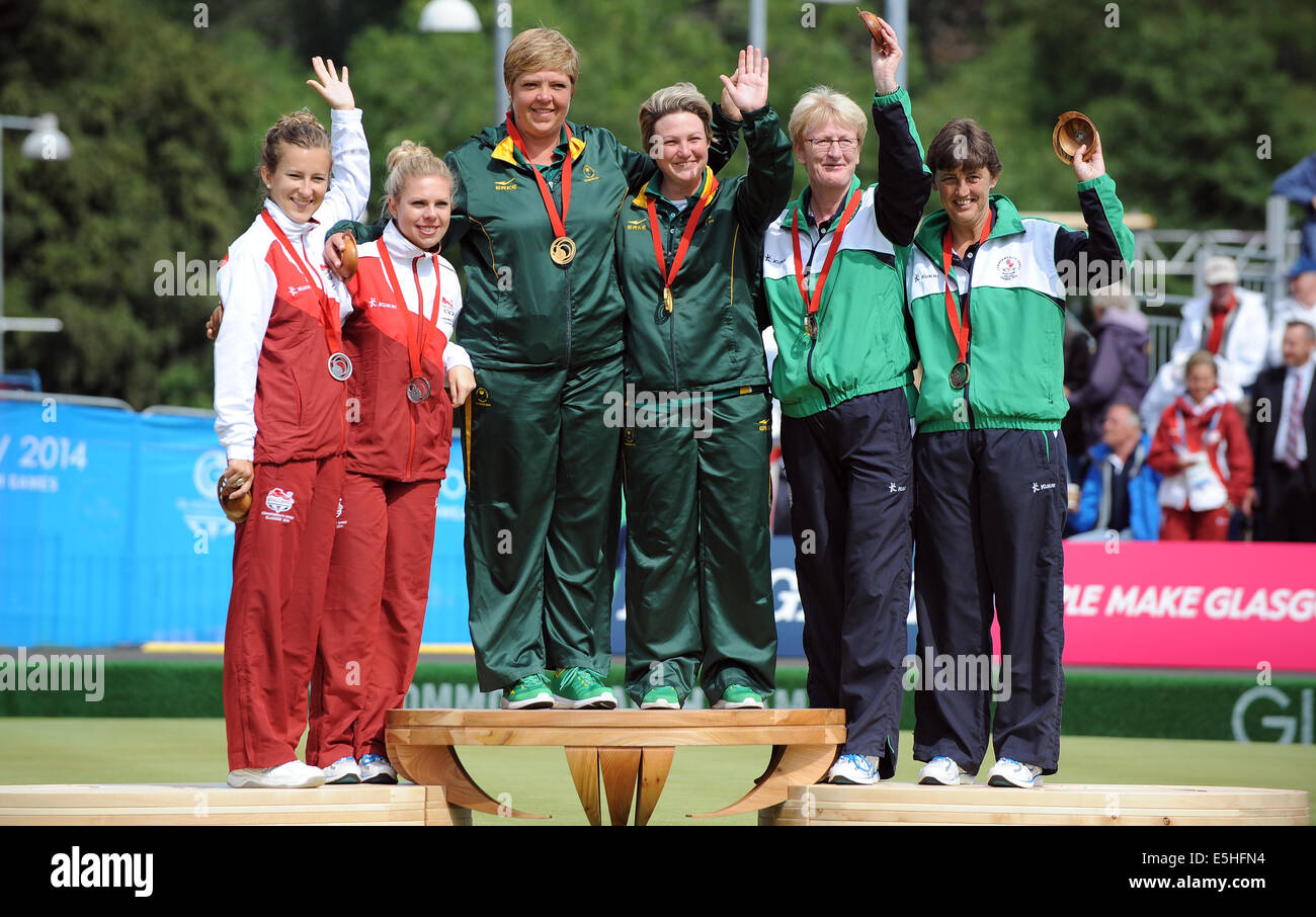 NATALIE MELMORE JAMIE-LEA WIN LAWN BOWLS KELVIN GREEN GLASGOW SCOTLAND ...